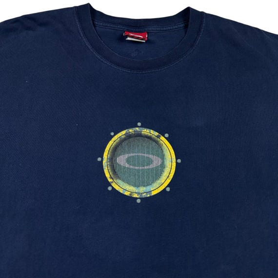 Vintage Oakley Shirt Center Logo Yellow Ring - Gem