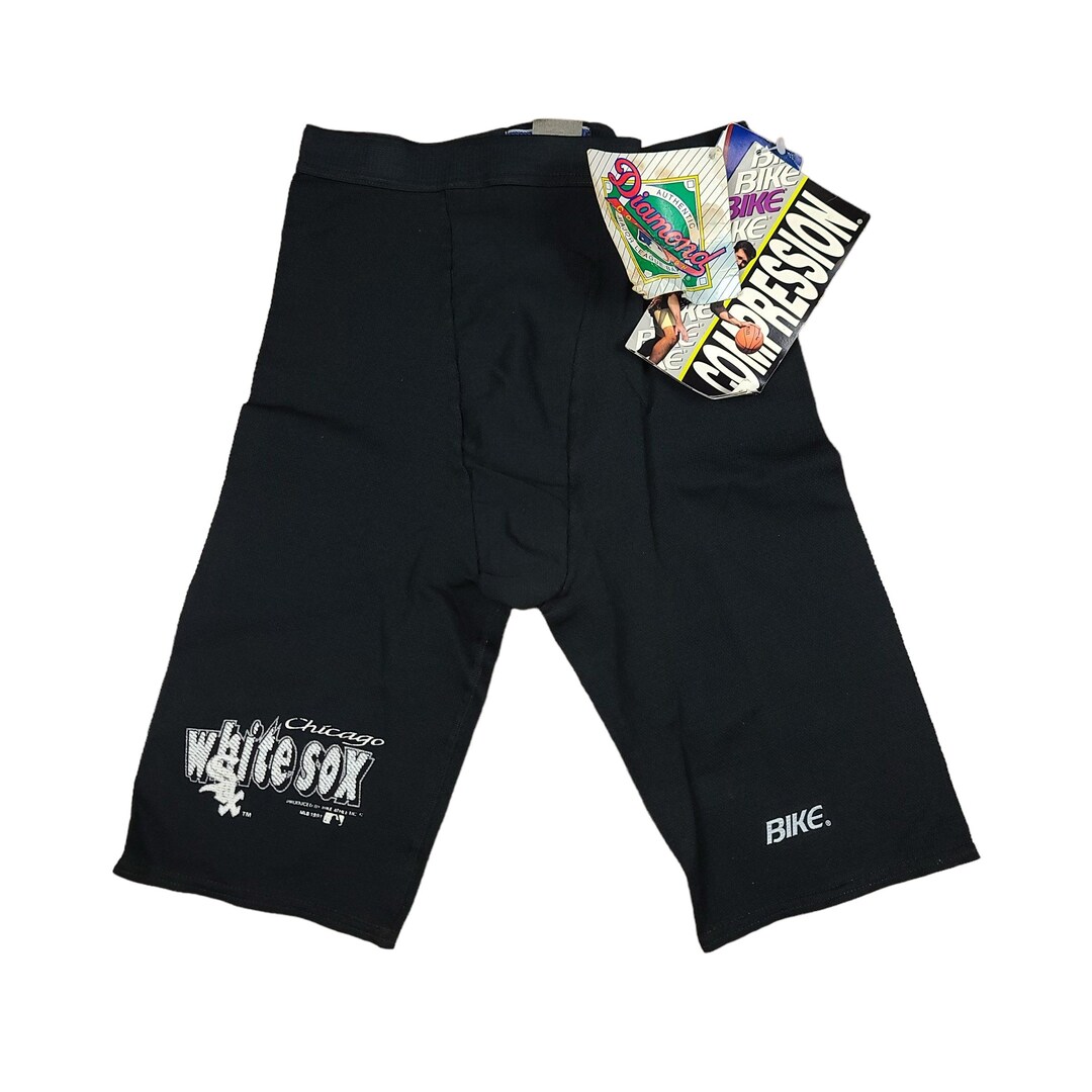 Vintage Chicago White Sox Black Bike Compression Shorts Size Small new ...