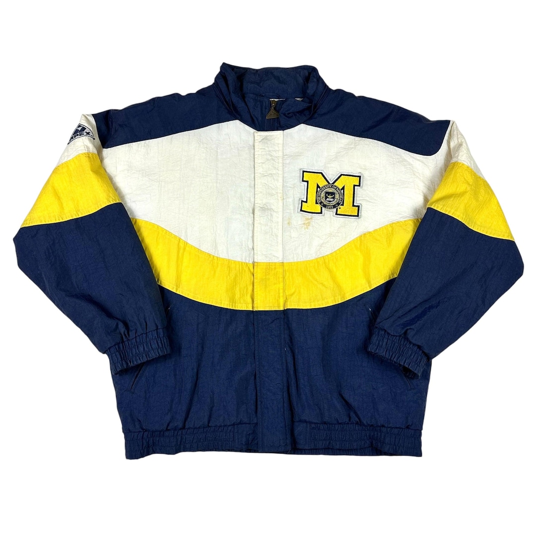 Vintage University of Michigan Jacket Apex One Puffer - Etsy
