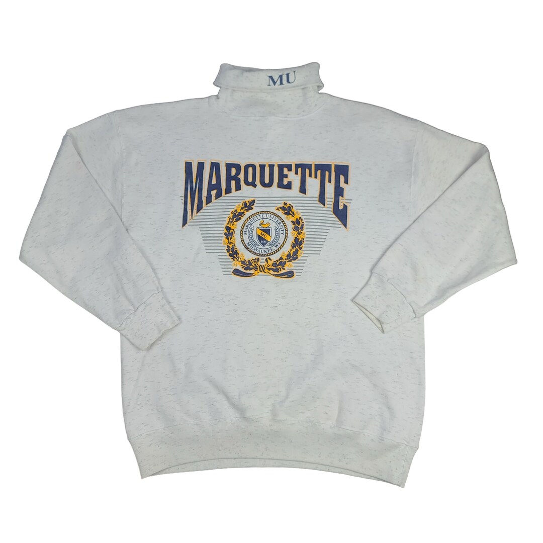 Vintage Marquette University Gray Turtle Neck Sweatshirt Size Small - Etsy