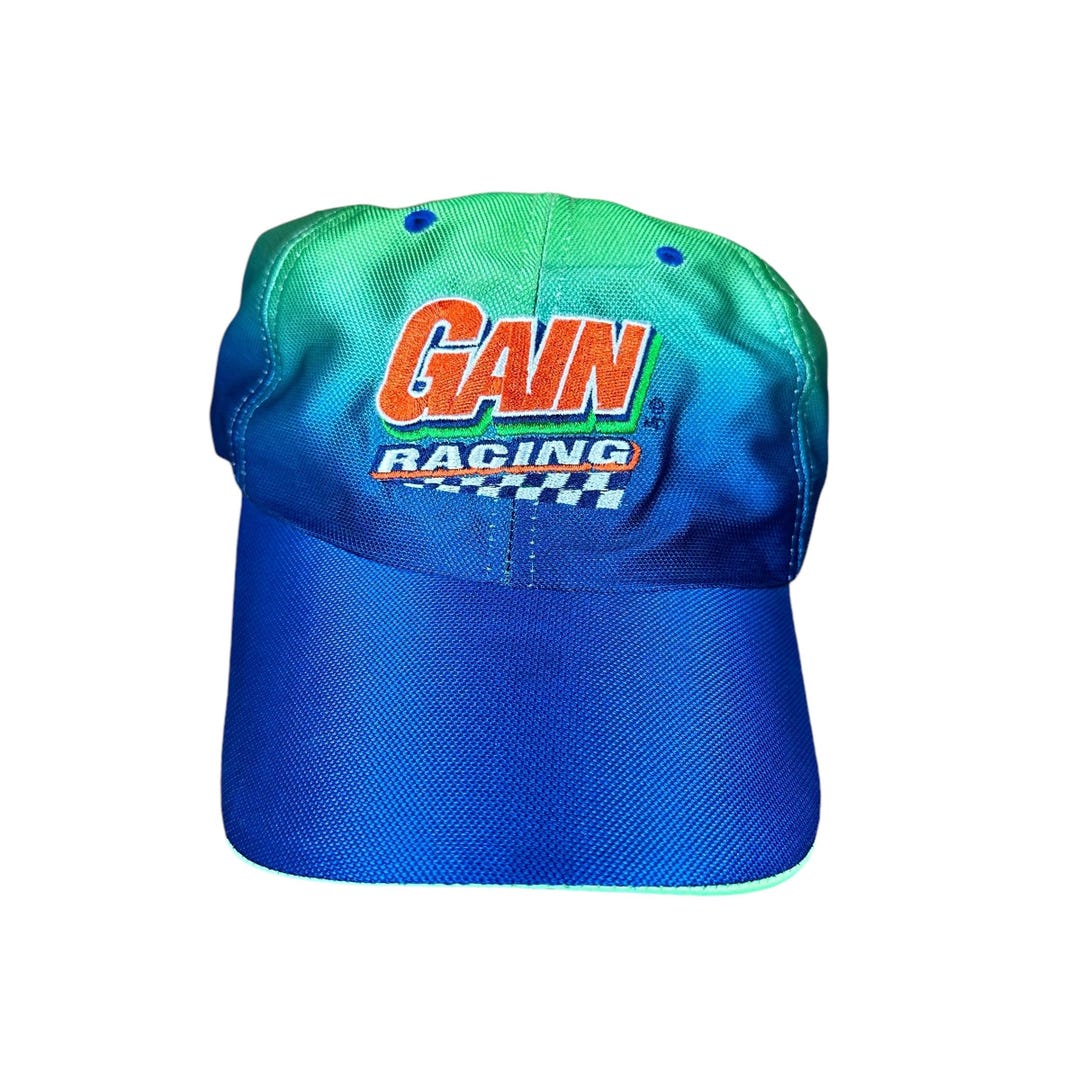 Vintage Jeff Burton #9 Gain Racing Hook & Loop Back Hat - Etsy
