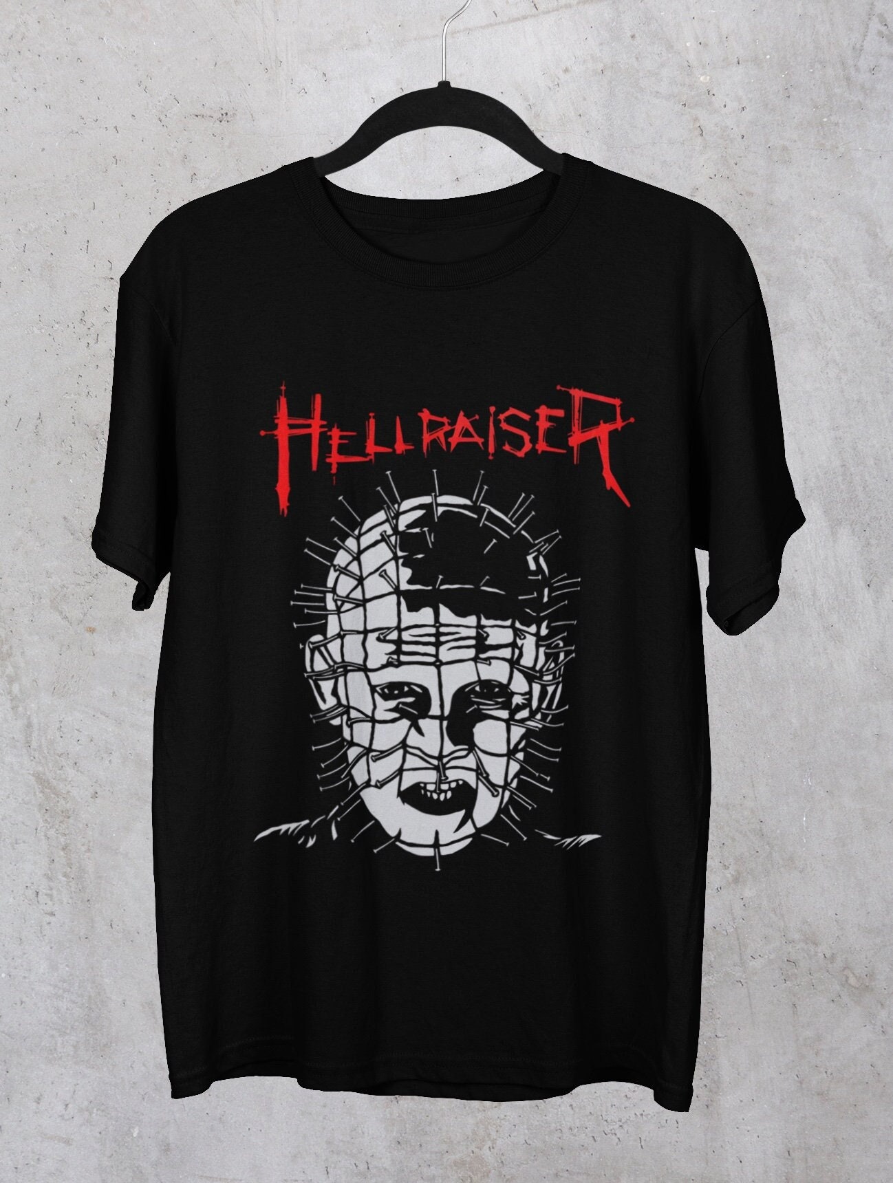 Hellraiser Horror Movie Crewneck T-shirt, Clive Barker, Retro Horror ...