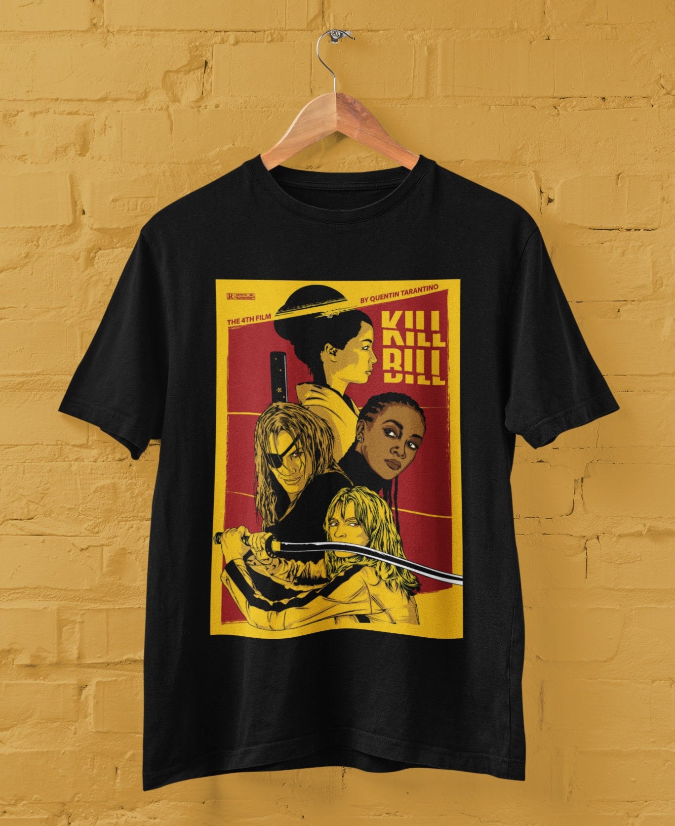 Kill Bill Movie Artwork T-shirt for Quentin Tarantino Fans, Japanese ...