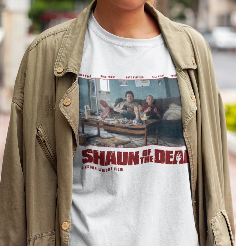 Shaun of the Dead Movie Tee Shirt, Unisex, Edgar Wright Simon Pegg Nick ...
