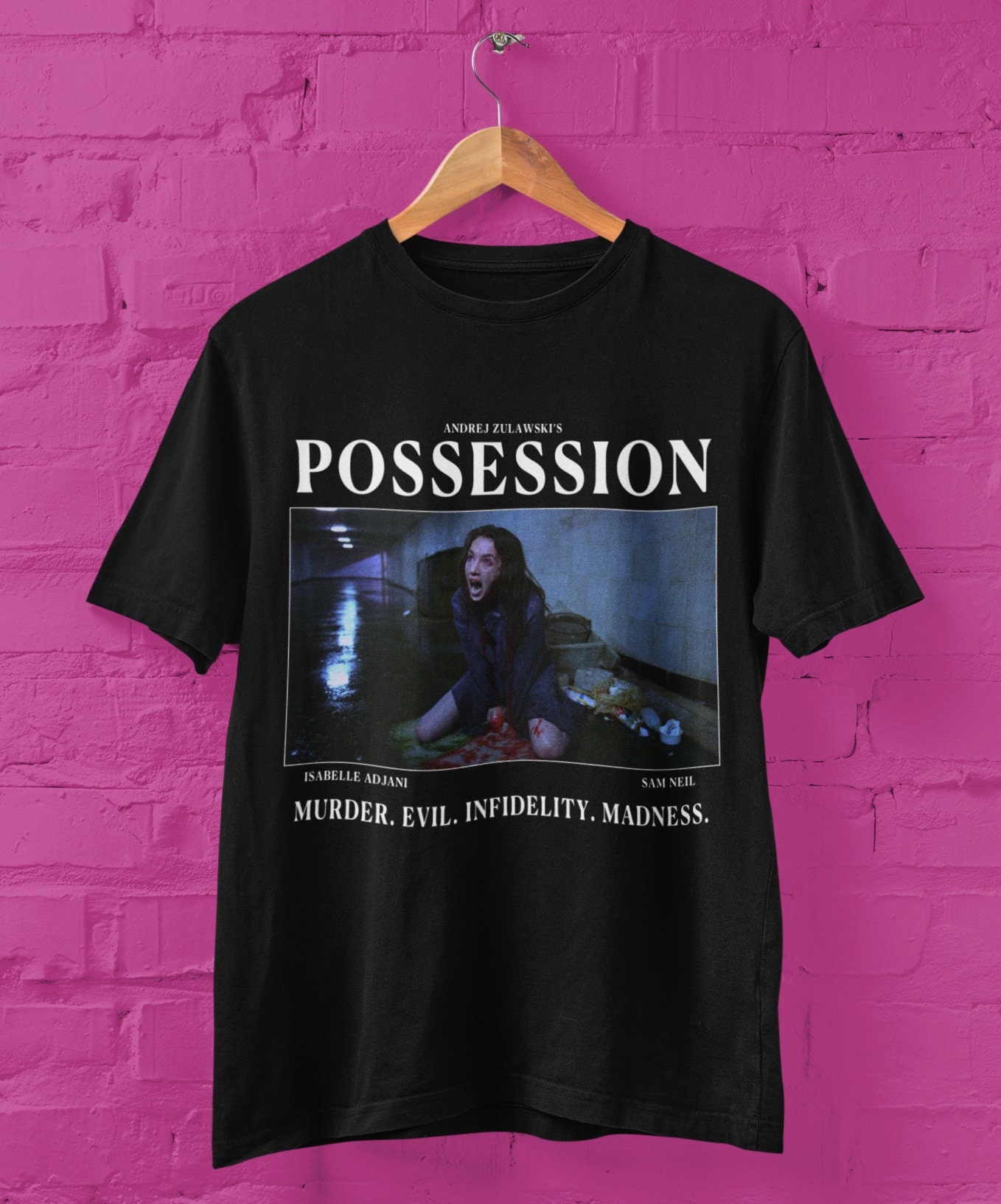 POSSESSION Vintage Movie Tee Shirt, Unisex, Cult Classic Horror Movie T ...