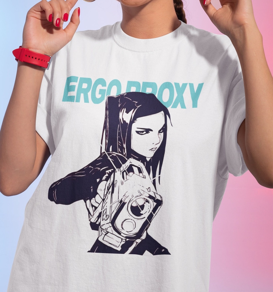 Ergo Proxy Anime T-shirt, Re-l Mayer Crewneck Tee Shirt, Unisex, Gift ...
