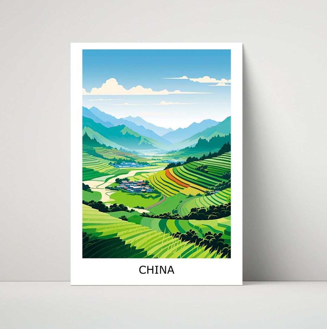 China Travel Poster, Unframed and Framed Options - Etsy UK