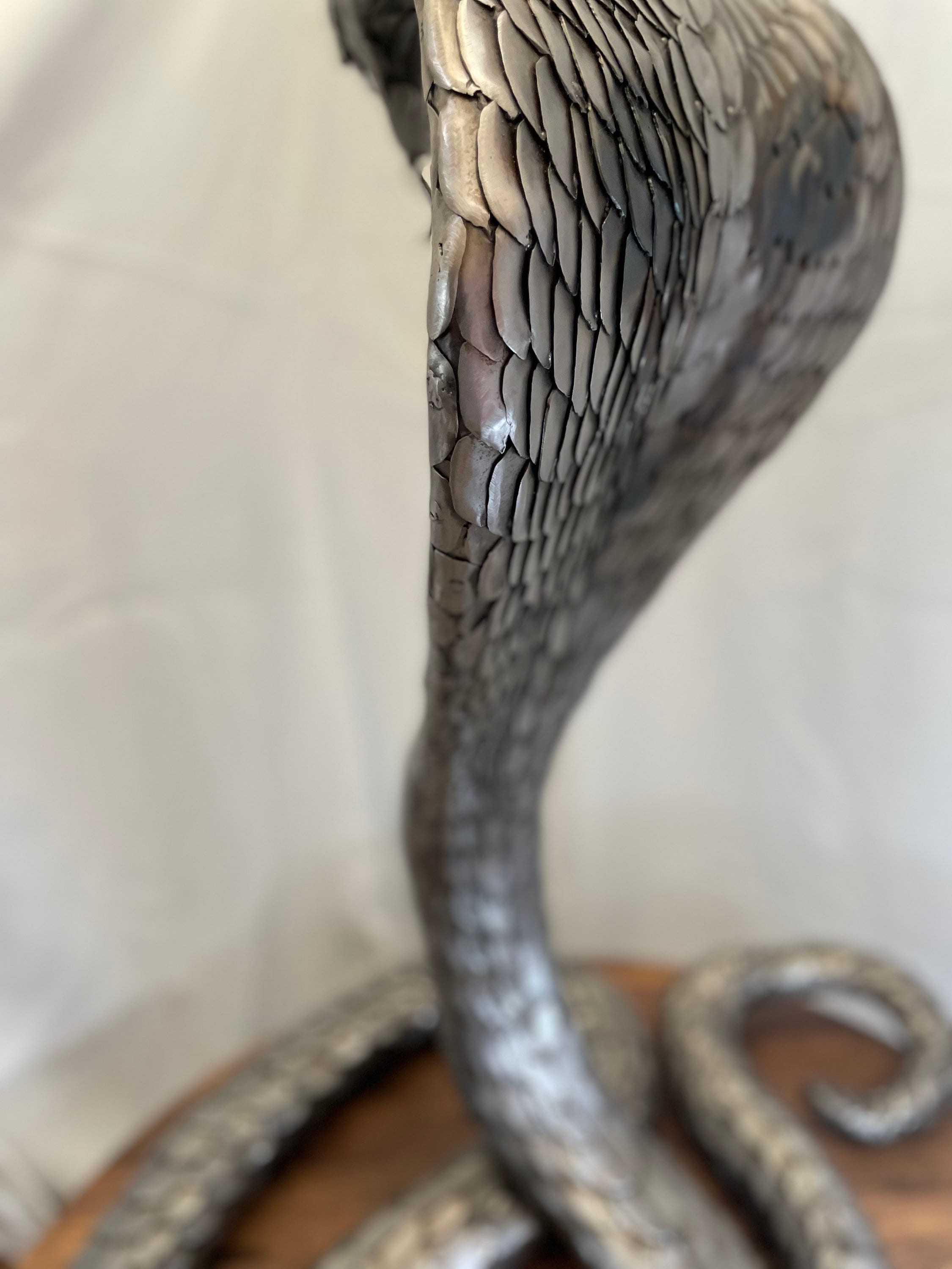 Life Size Metal Cobra Sculpture 12 Foot Long. - Etsy