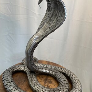 Life Size Metal Cobra Sculpture 12 Foot Long. - Etsy