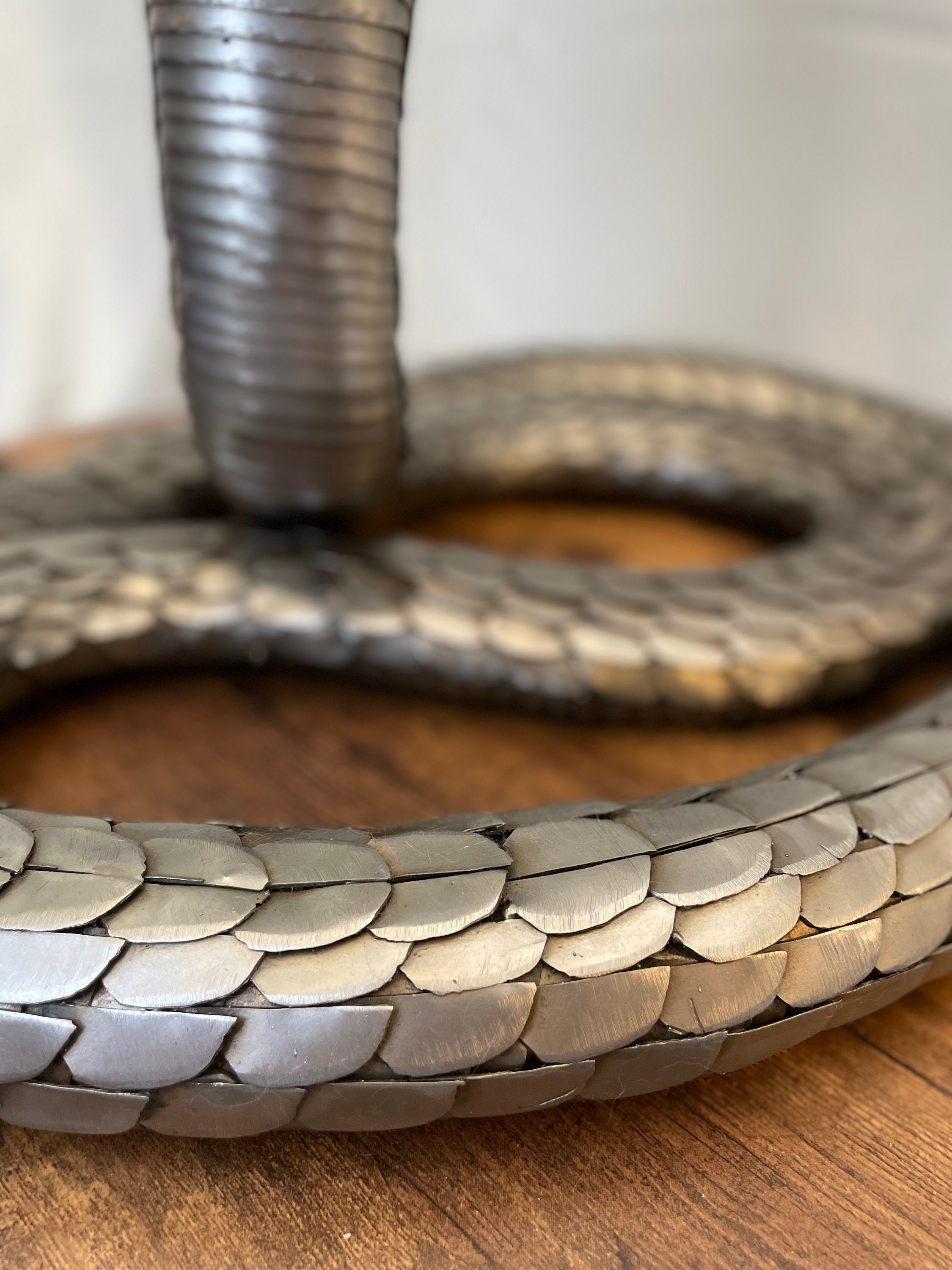 Life Size Metal Cobra Sculpture 12 Foot Long. - Etsy