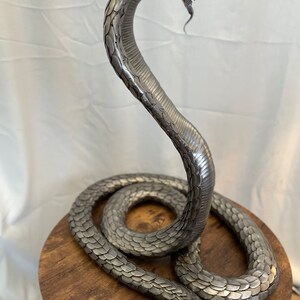 Life Size Metal Cobra Sculpture 12 Foot Long. - Etsy