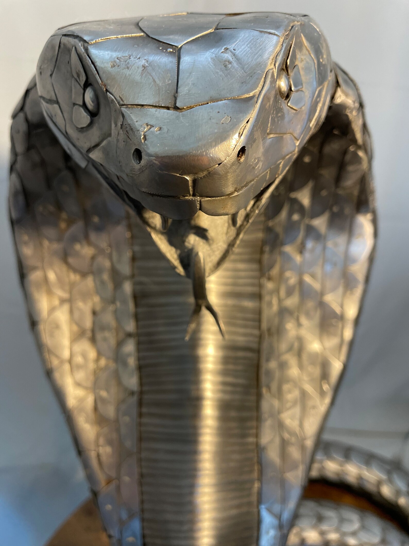 Life Size Metal Cobra Sculpture 12 Foot Long. - Etsy