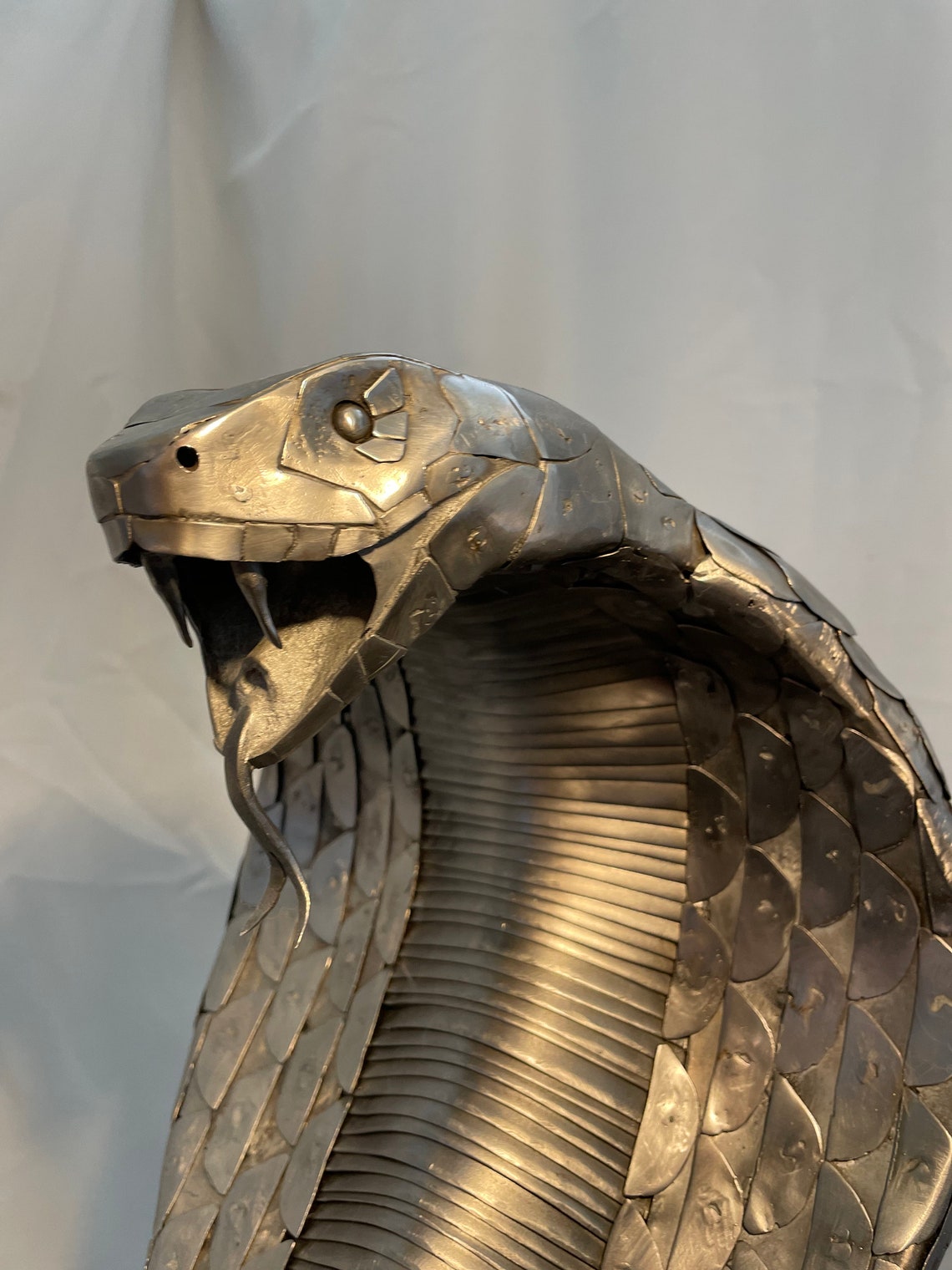 Life Size Metal Cobra Sculpture 12 Foot Long. - Etsy