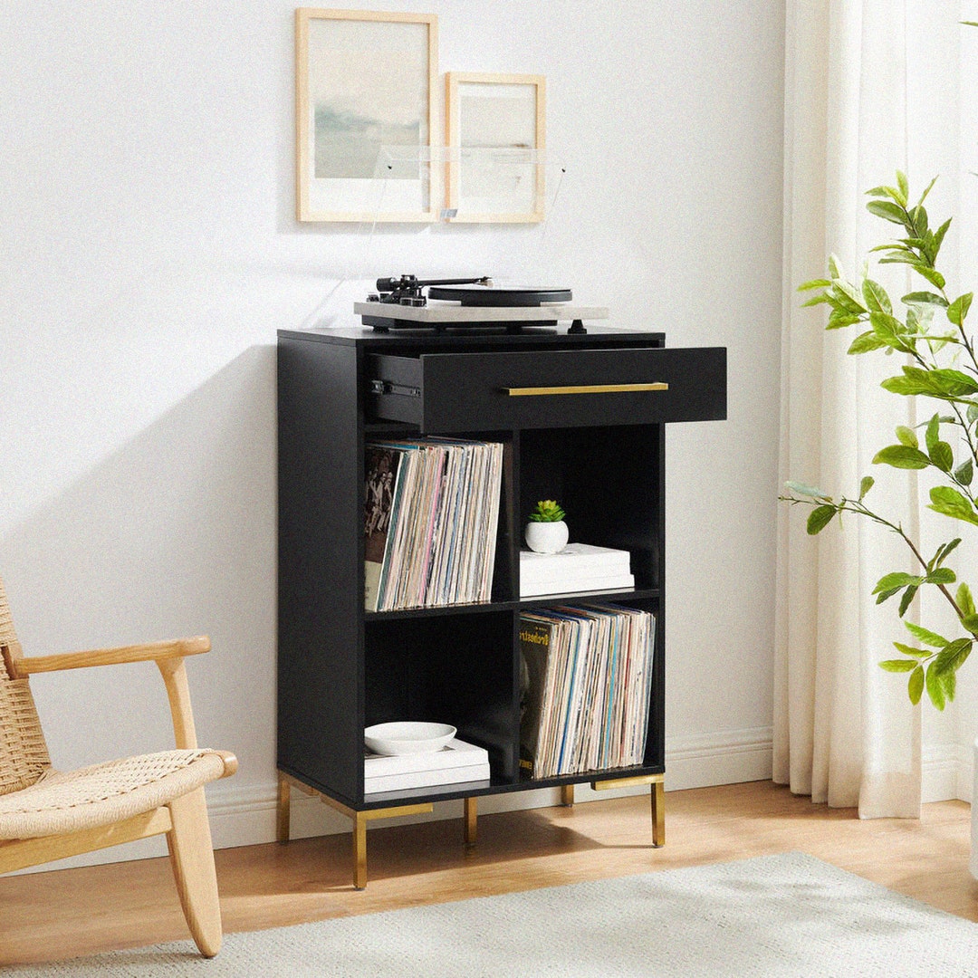 Record Cabinet, Record Console, Record Credenza, Record Display Shelf ...