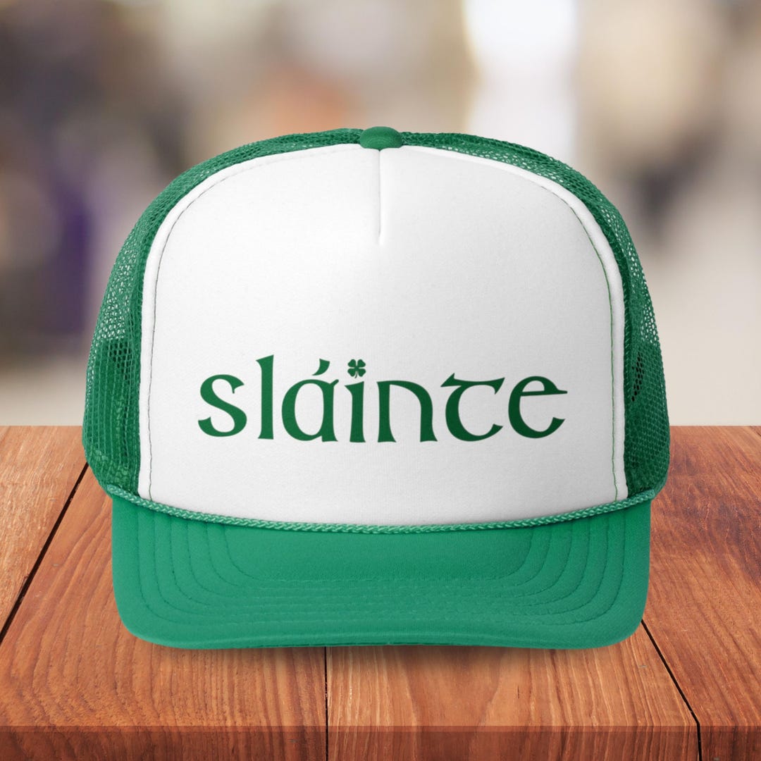 St. Patricks Day Trucker Hat, St Patrick Day Slainte Hat, Saint Patrick ...