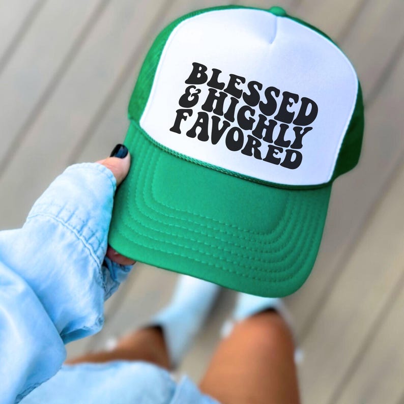 Christian Trucker Hat | Retro Blessed Cap | Motivational Gift for ...