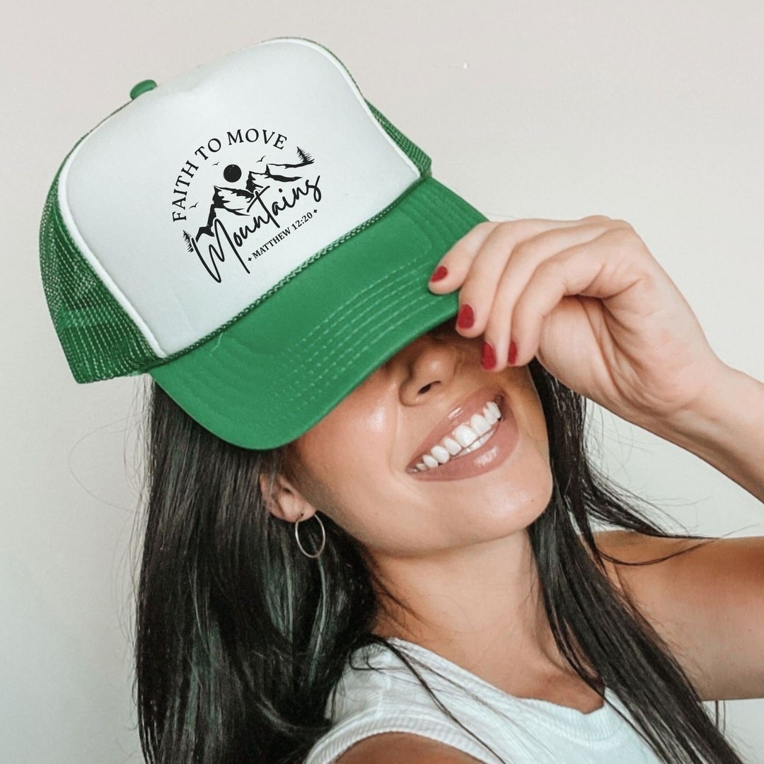 Beautiful Faith Bible Verse Trucker Hat, Motivational Snapback Trucker ...