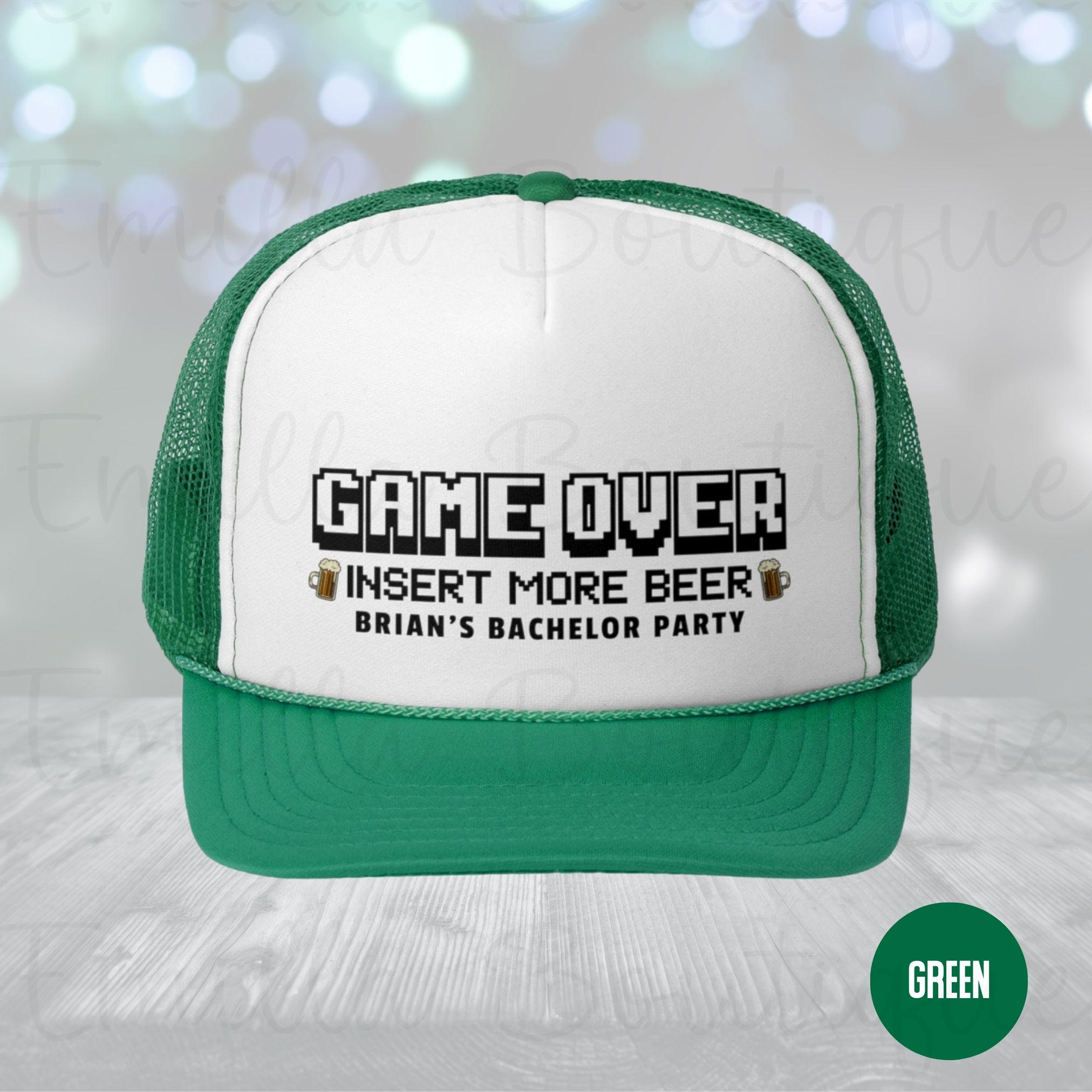 Custom Bachelor Party Hats, Funny Bachelor Party Trucker Hats, Game ...