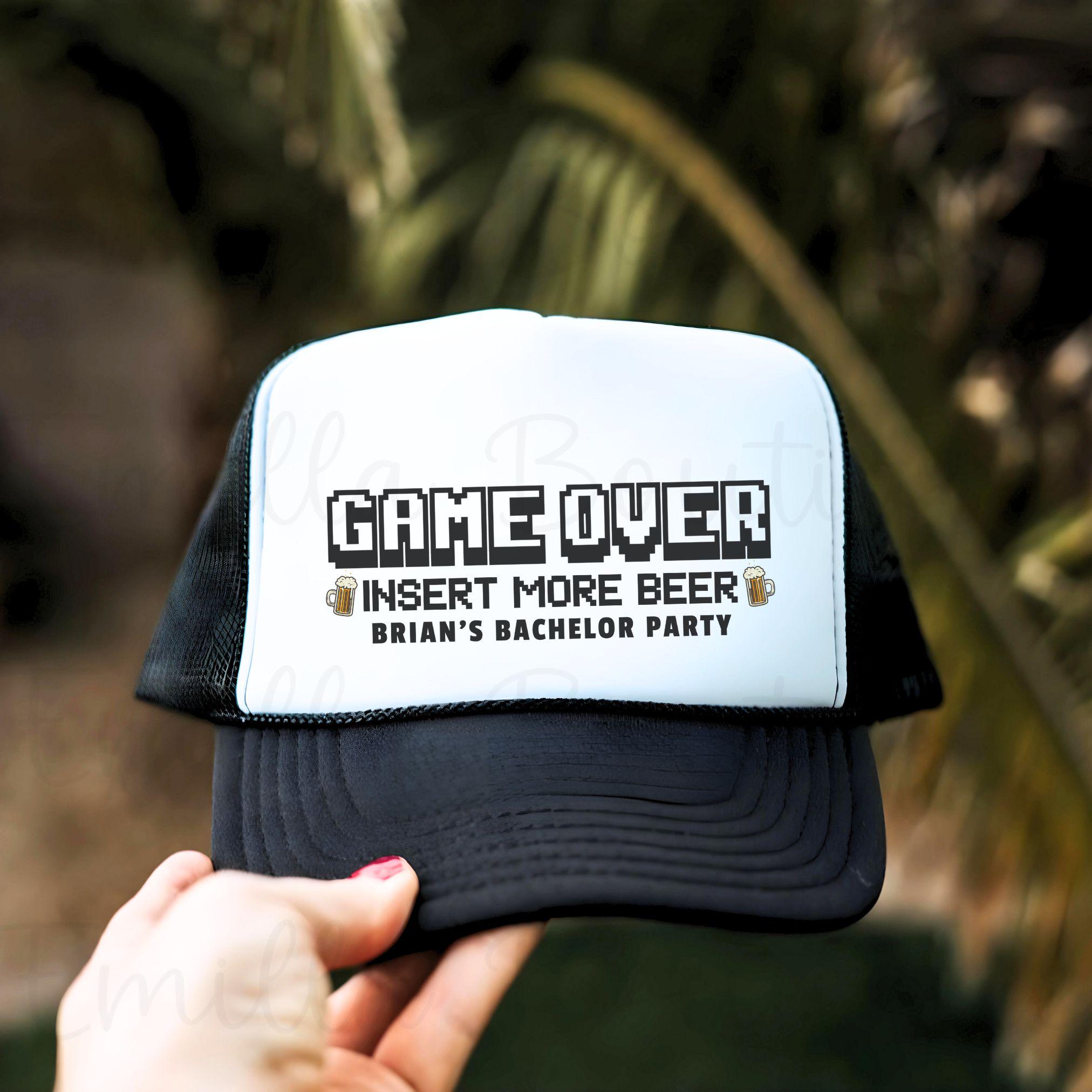 Custom Bachelor Party Hats, Funny Bachelor Party Trucker Hats, Game ...