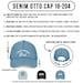 Denim Otto Cap 18-204 Size & Color Chart, Sizing Guide Mockup PNG ...