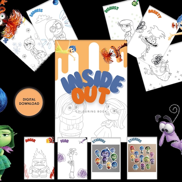 Inside Out Color Book - Etsy