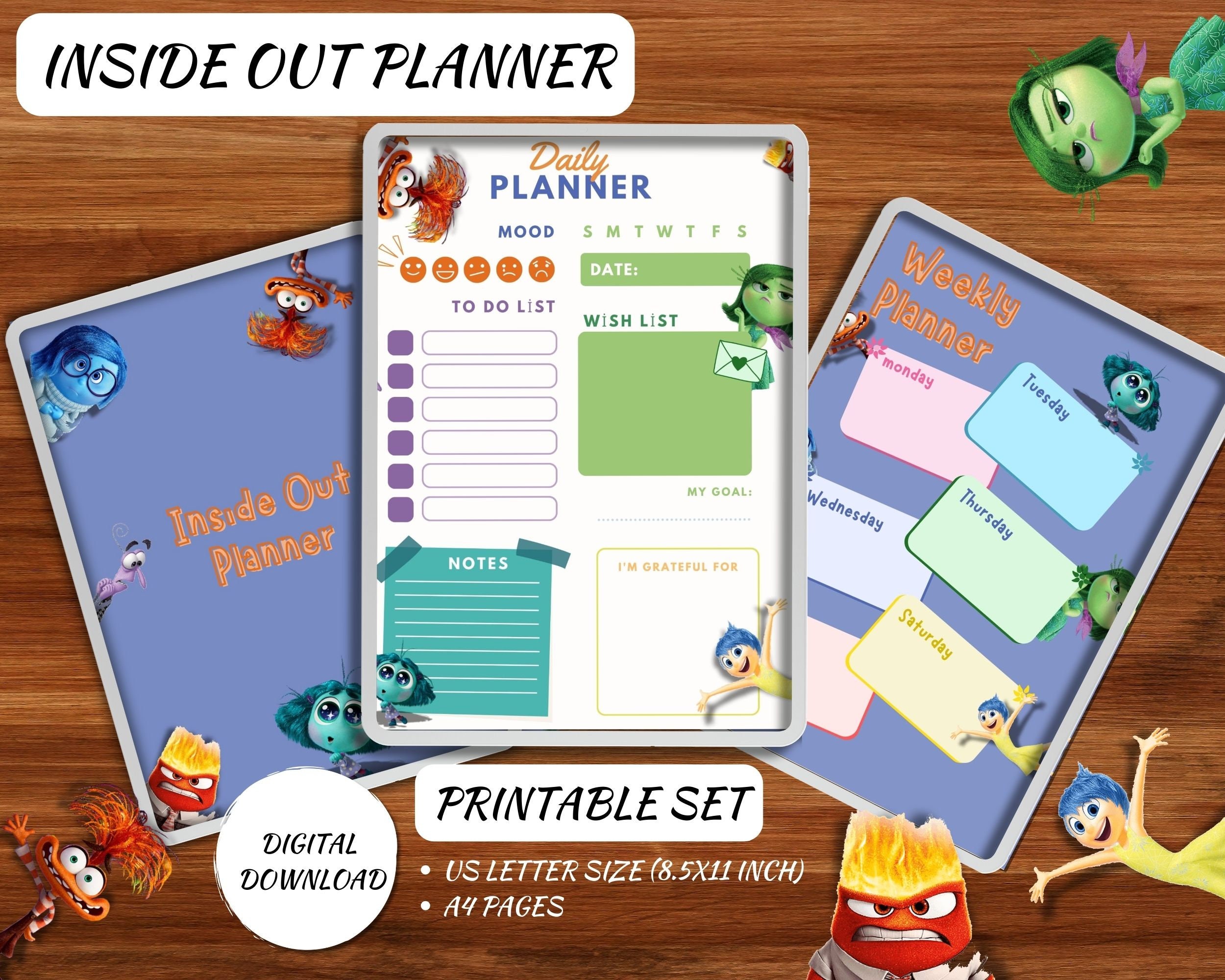 Inside Out Planner,inside Out Digital Planner, Printable Planner,inside ...