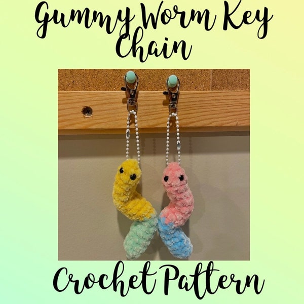 Crochet Gummy Worm Pattern - Etsy
