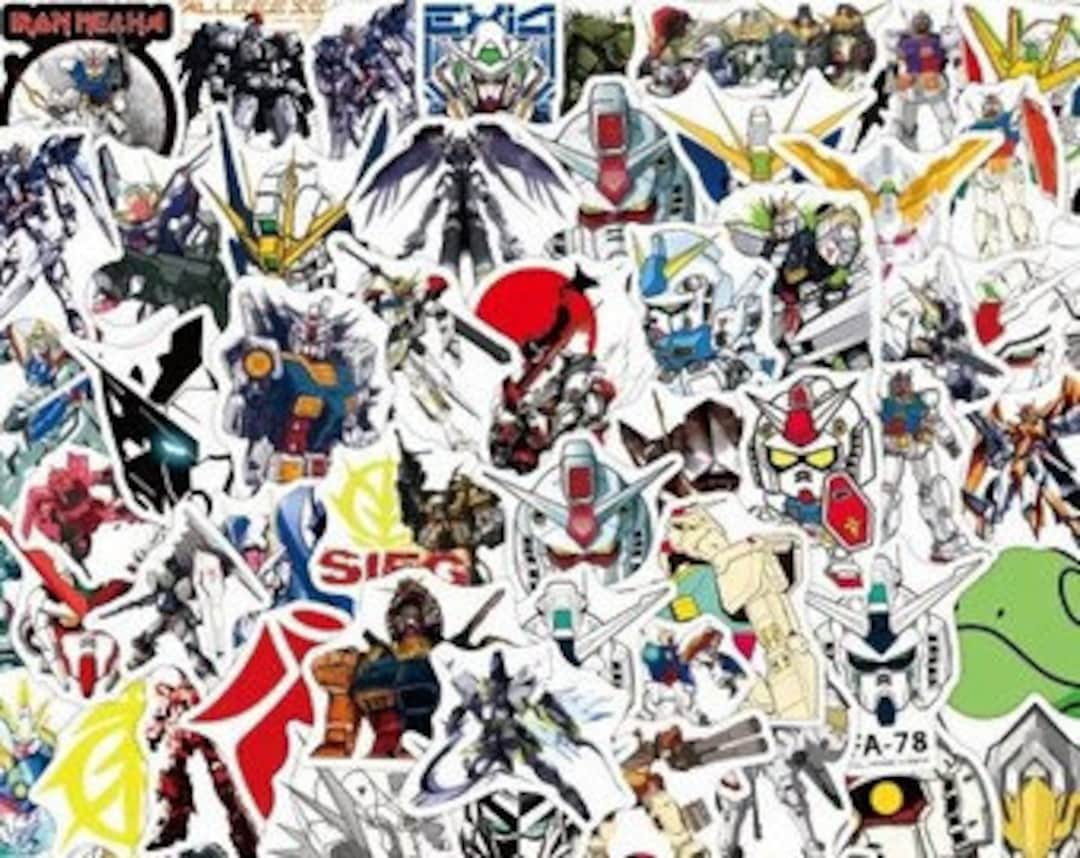 Gundam Stickers 100pcs Waterproof Random Pack - Etsy