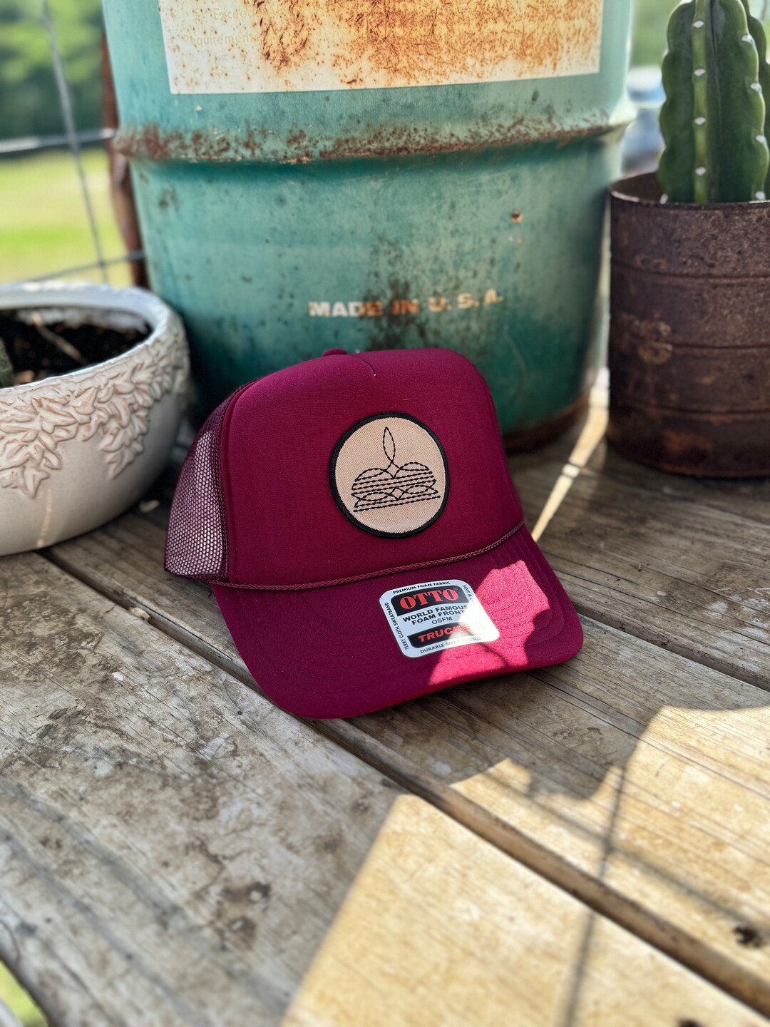 Western Trucker Caps Boot Stitch - Etsy
