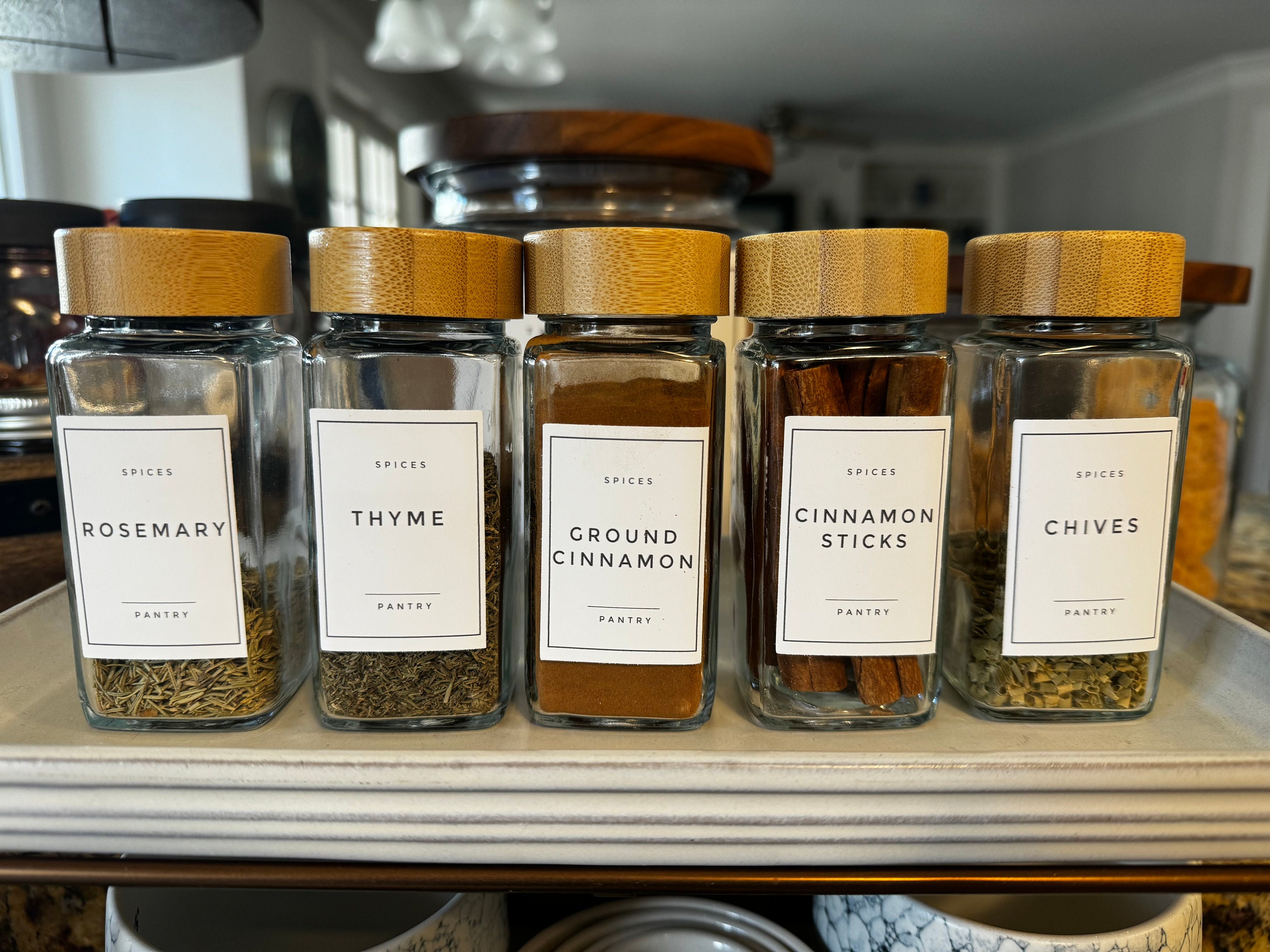 Simple Spice Jar Labels - Etsy
