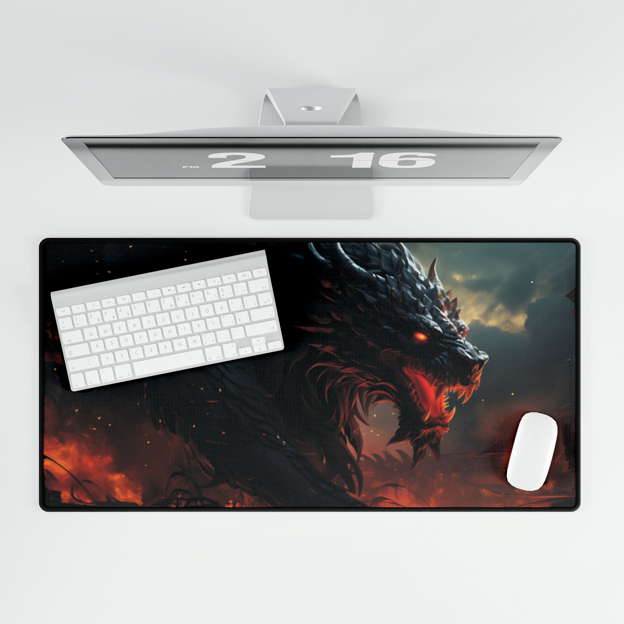 Large Japanese Art Great Dragon Desk Mat Desk Mouse Pad / Desk - Etsy