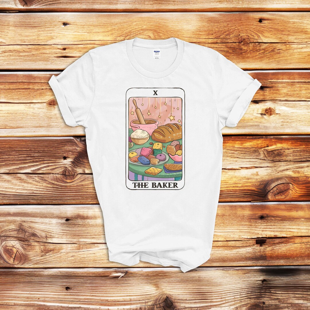 The Baker Tarot Card Shirt Baking Woman Gift Baker Tarot Mom Gift ...