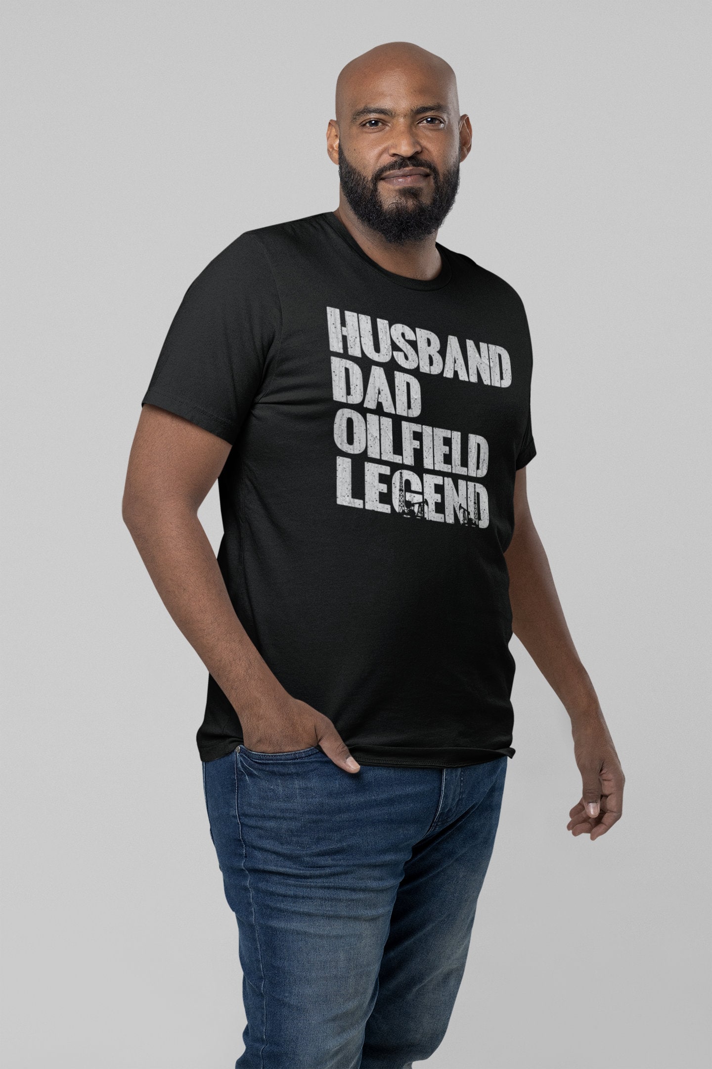 Oilfield Legend Husband Dad Shirt Oil Field Worker Dad Gift Oil Rig ...