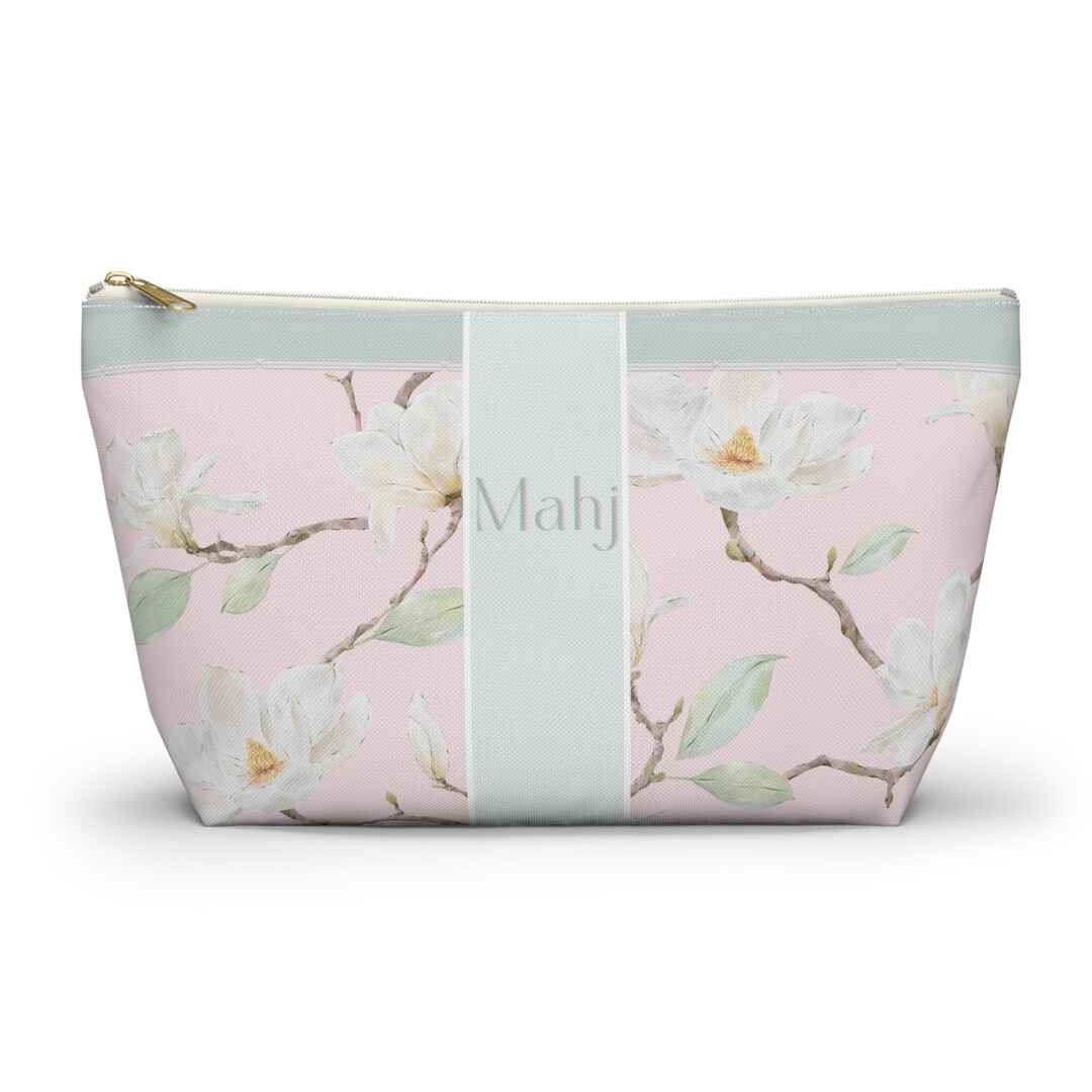 Pink Mahjong Tile Bag, Magnolia Mahjong Bag, Tile Pouch, Mahj Bag ...