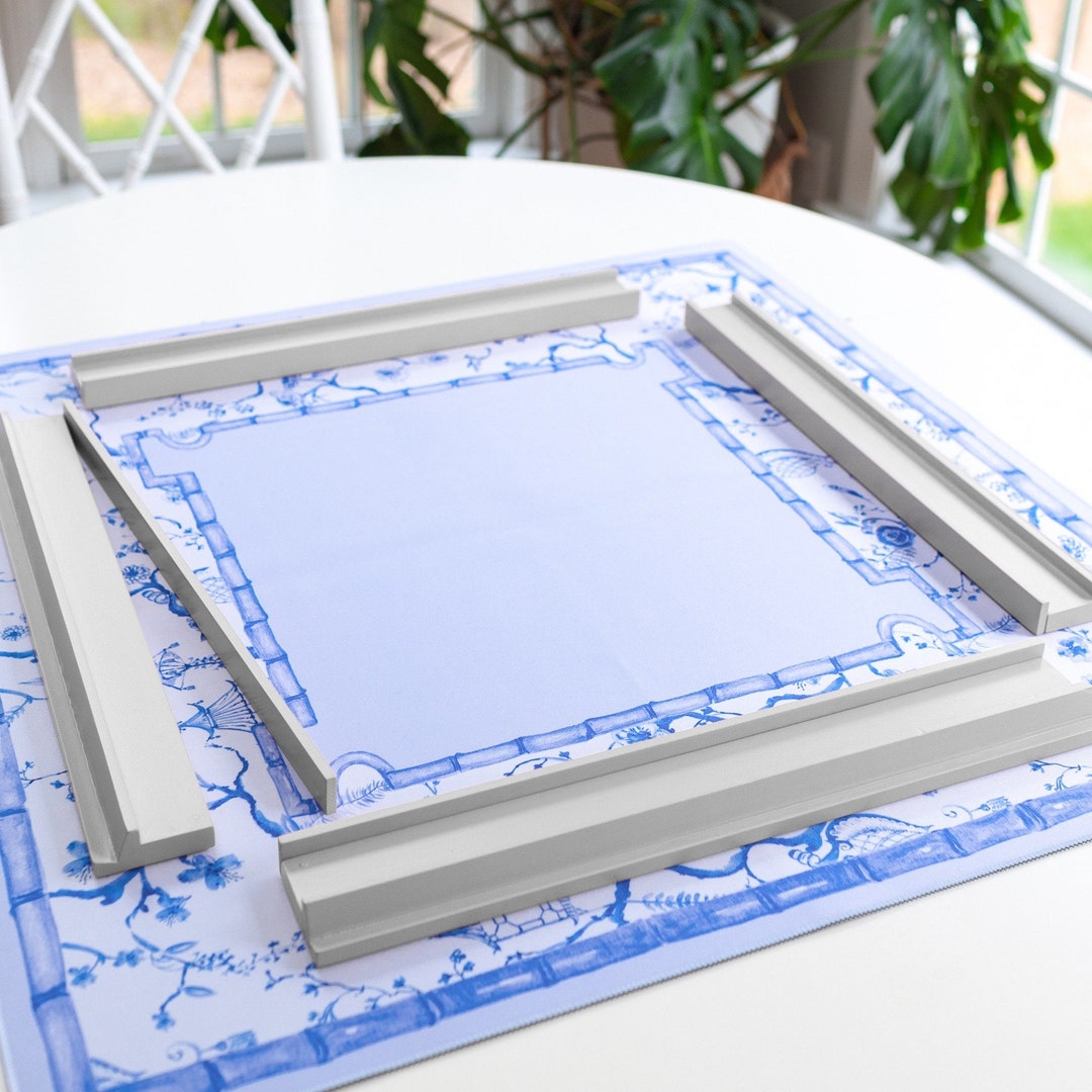 White Wooden Mahjong Racks PREORDER, Wood Mah-jongg Racks, Mahjong Rack ...