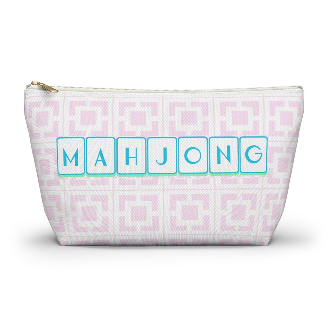 Mahjong Tile Bag, Pink Mahjong Pouch, Mah Jong Purse, Mahjongg Gifts ...
