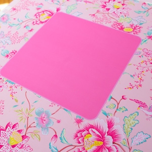 Pink Chinoiserie Mahjong Mat, Pink Floral Neoprene Mahjongg Mat, Pink ...