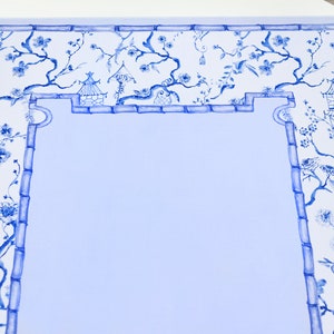 Chinoiserie Mahjong Mat, Blue and White Neoprene Mahjongg Mat, Blue ...