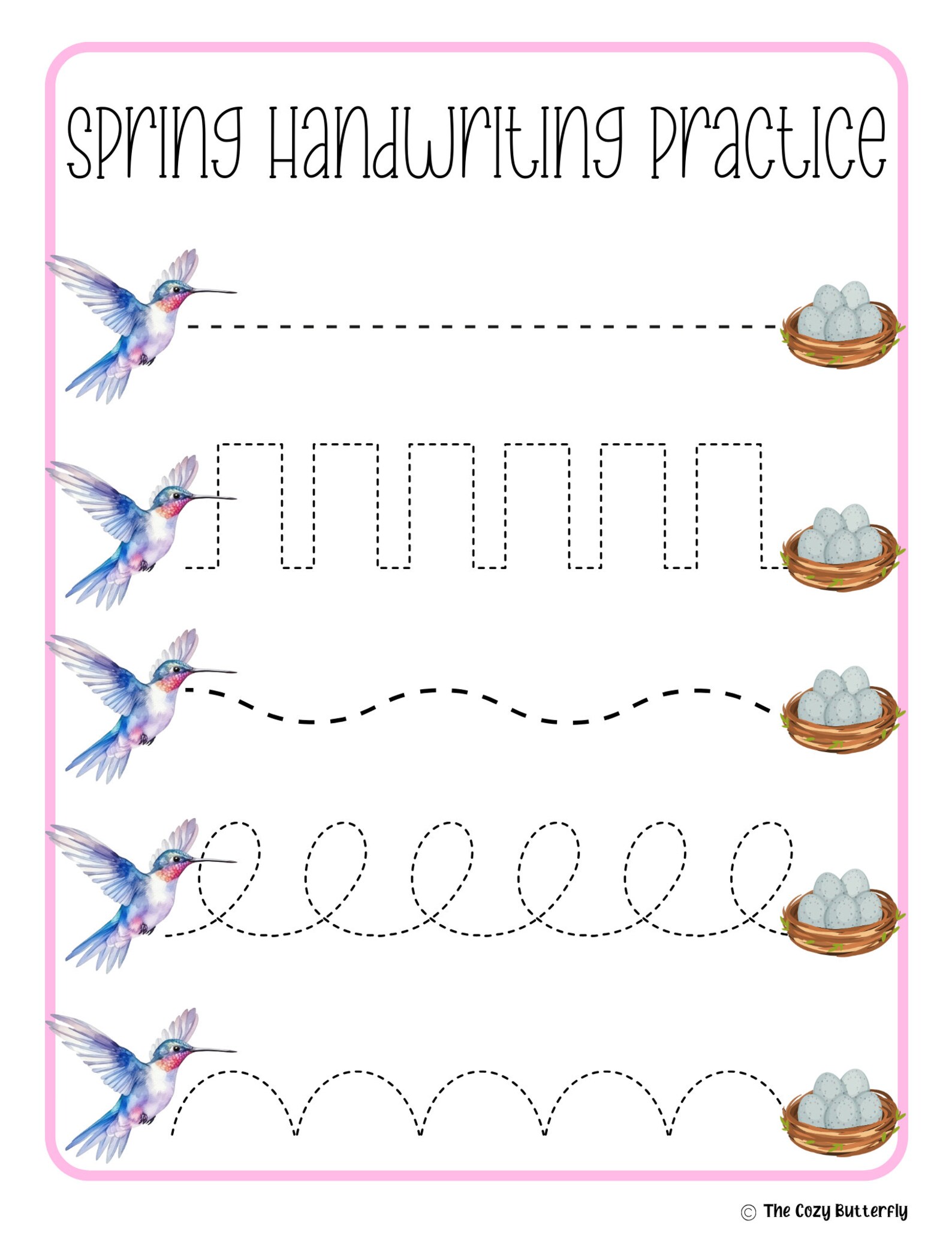 Spring Preschool Packet, Preschool Worksheets, Preschool Printable ...