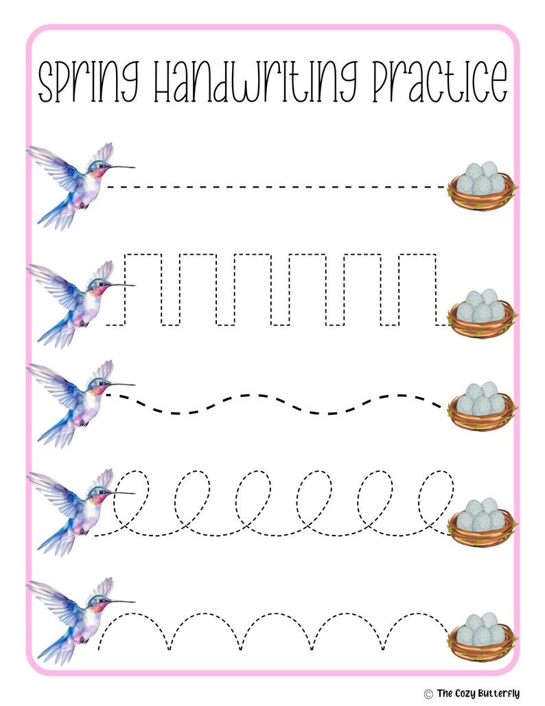 Spring Preschool Packet, Preschool Worksheets, Preschool Printable ...