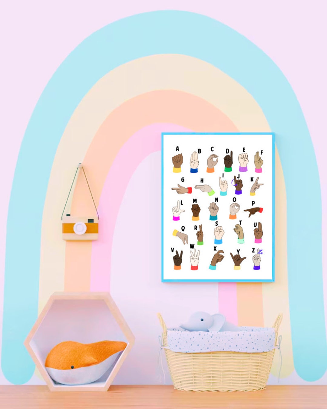 ASL Poster, American Sign Language Alphabet Printable, Sign Language ...