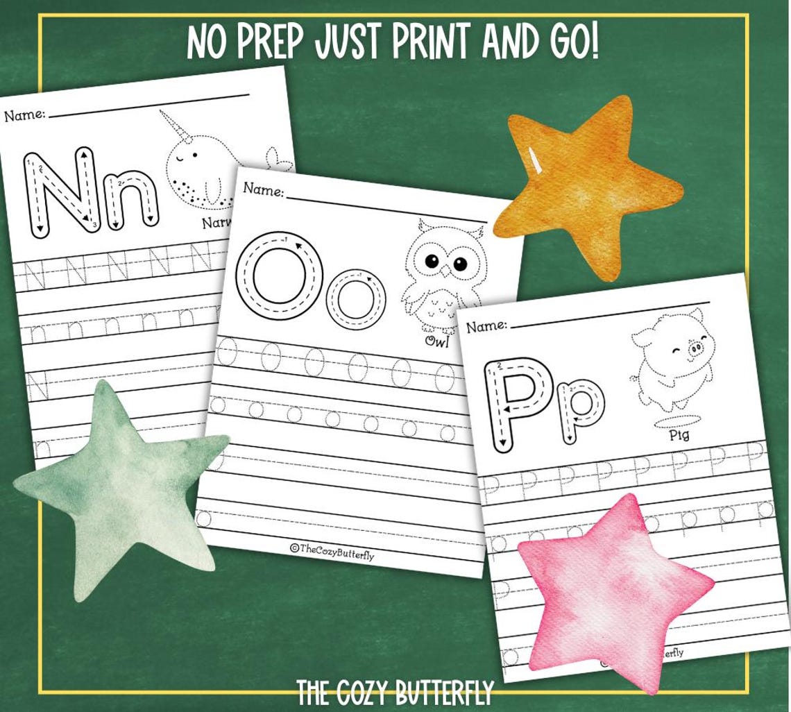 Handwriting Practice Sheets for Kids, Letter Formation Practice ...