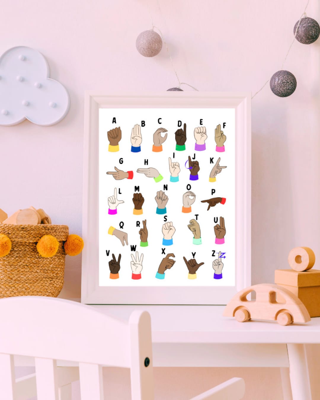 ASL Poster, American Sign Language Alphabet Printable, Sign Language ...
