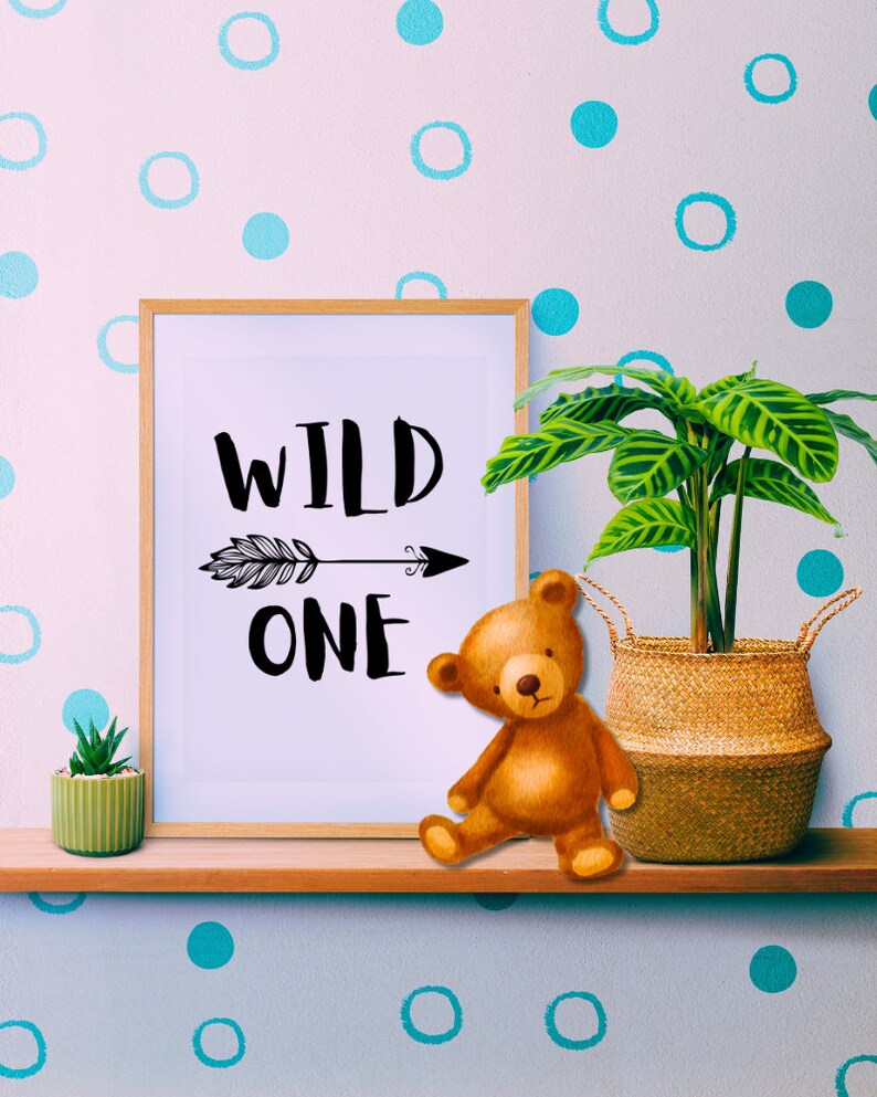 Wild One Printable, Wild One Sign, Little Kids Art, Nursery Décor ...