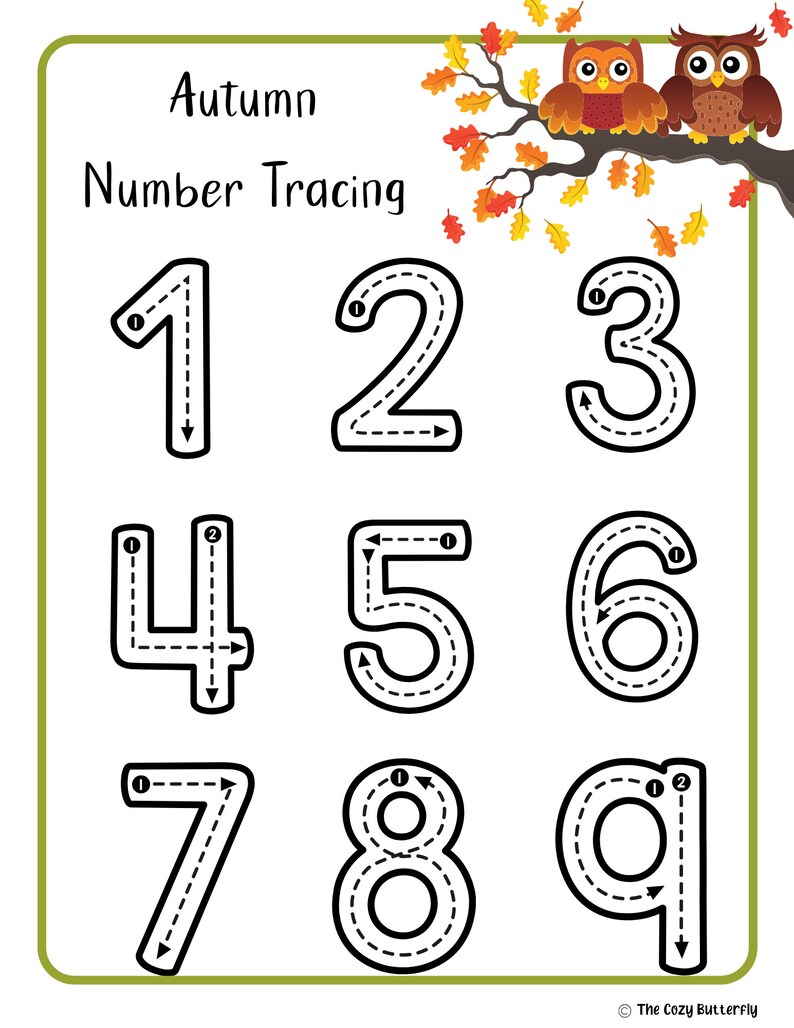 Autumn Preschool Packet, Preschool Worksheets, Fall Activity for Kids ...