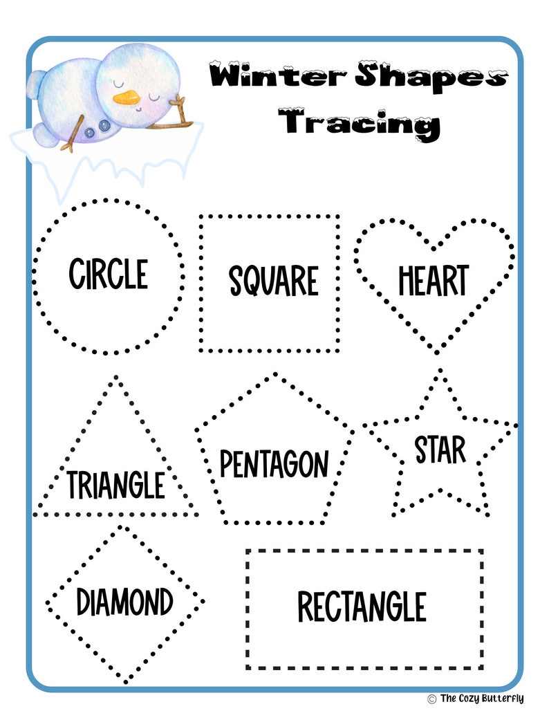 Winter Preschool Packet, Winter Preschool Printable, Homeschool ...