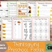 Thanksgiving Preschool Packet, Preschool Worksheets, Fall Activity for ...