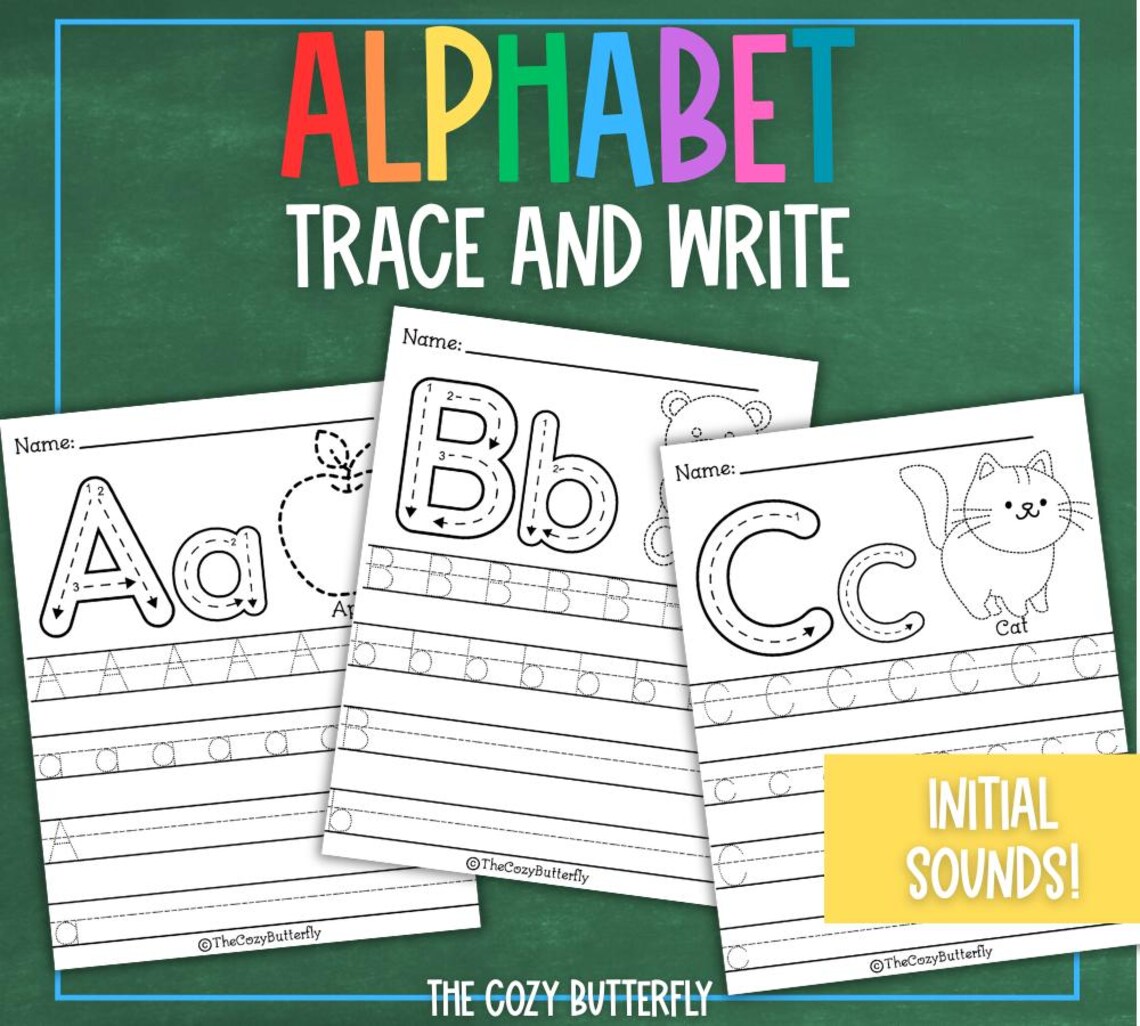Handwriting Practice Sheets for Kids, Letter Formation Practice ...