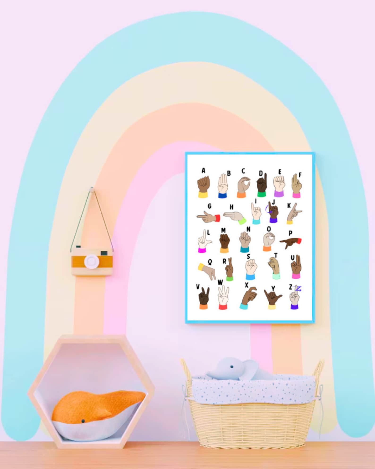 ASL Poster, American Sign Language Alphabet Printable, Sign Language ...