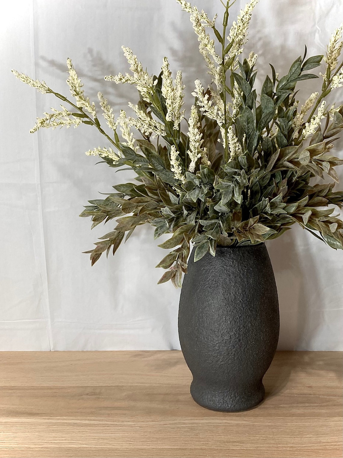 Stone Collection – Black Earthy Rough Stone Texture Vase - Etsy